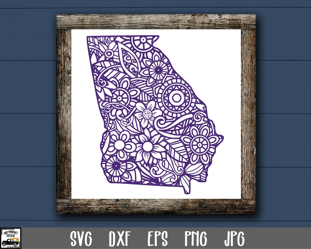Georgia SVG File - Georgia State Mandala SVG File - Georgia Mandala SVG ...