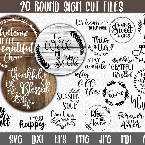 Round Svg Files - Etsy