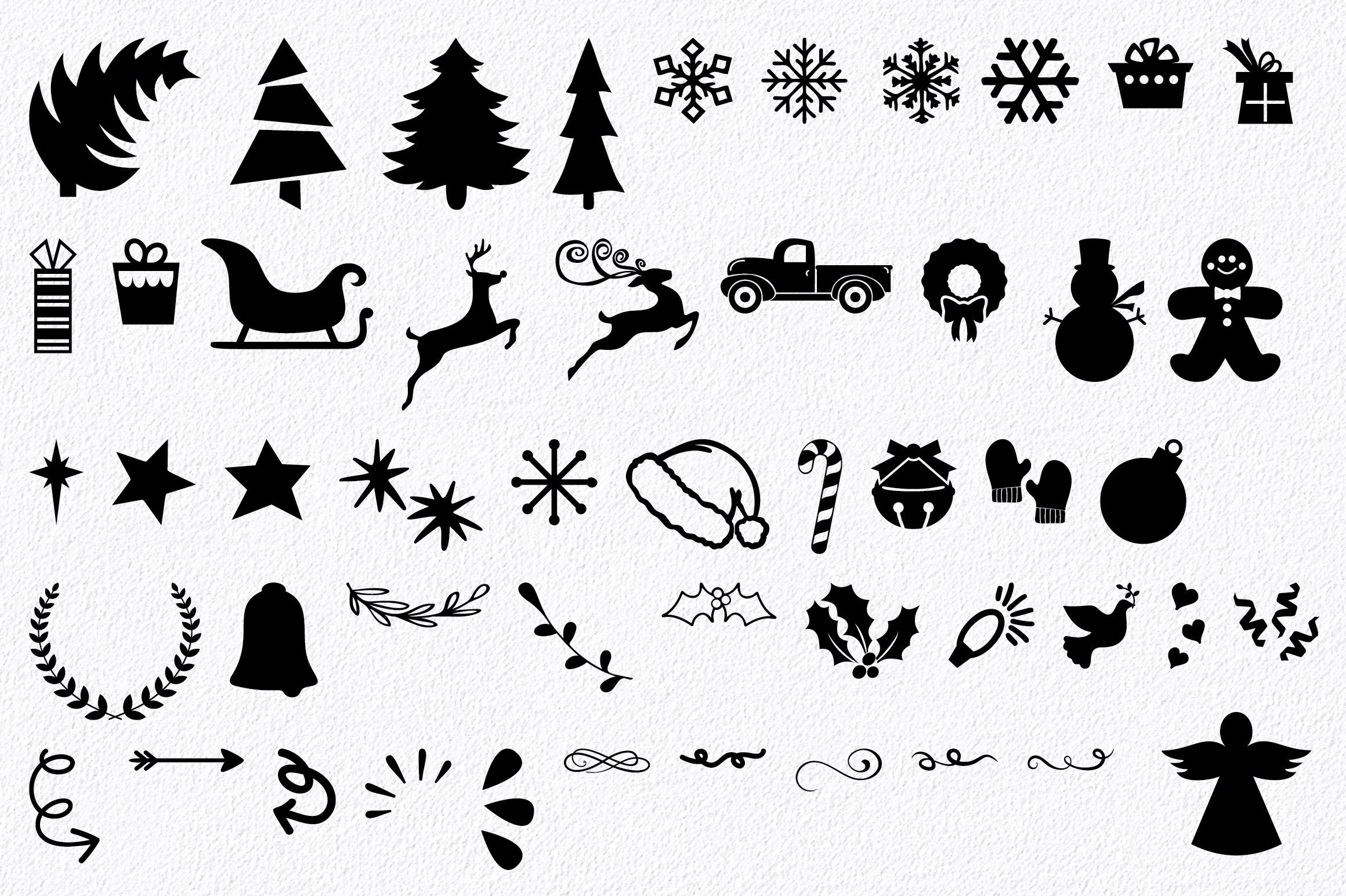 Christmas Overlay SVG Cut File Bundle 100 Christmas SVG Cut - Etsy