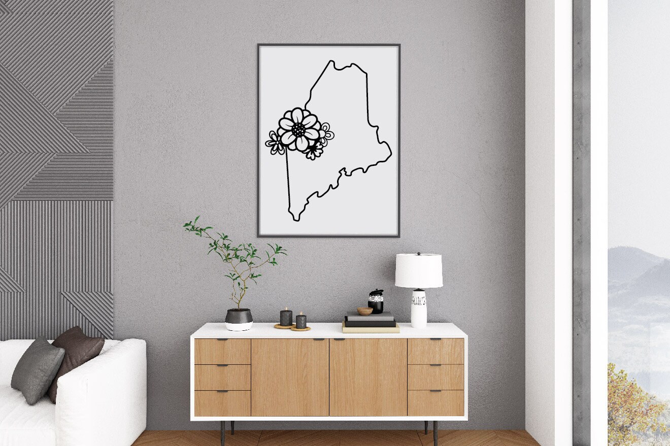 50 States SVG Bundle State Svg File US States Floral - Etsy