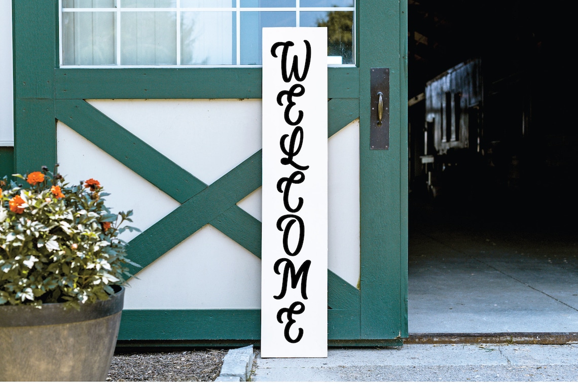 Vertical Welcome SVG Bundle 30 Welcome Sign SVG Files - Etsy