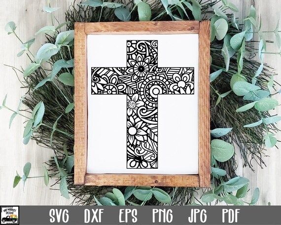 Mandala Cross SVG File Cross Mandala SVG Cut File Clip Art - Etsy Canada