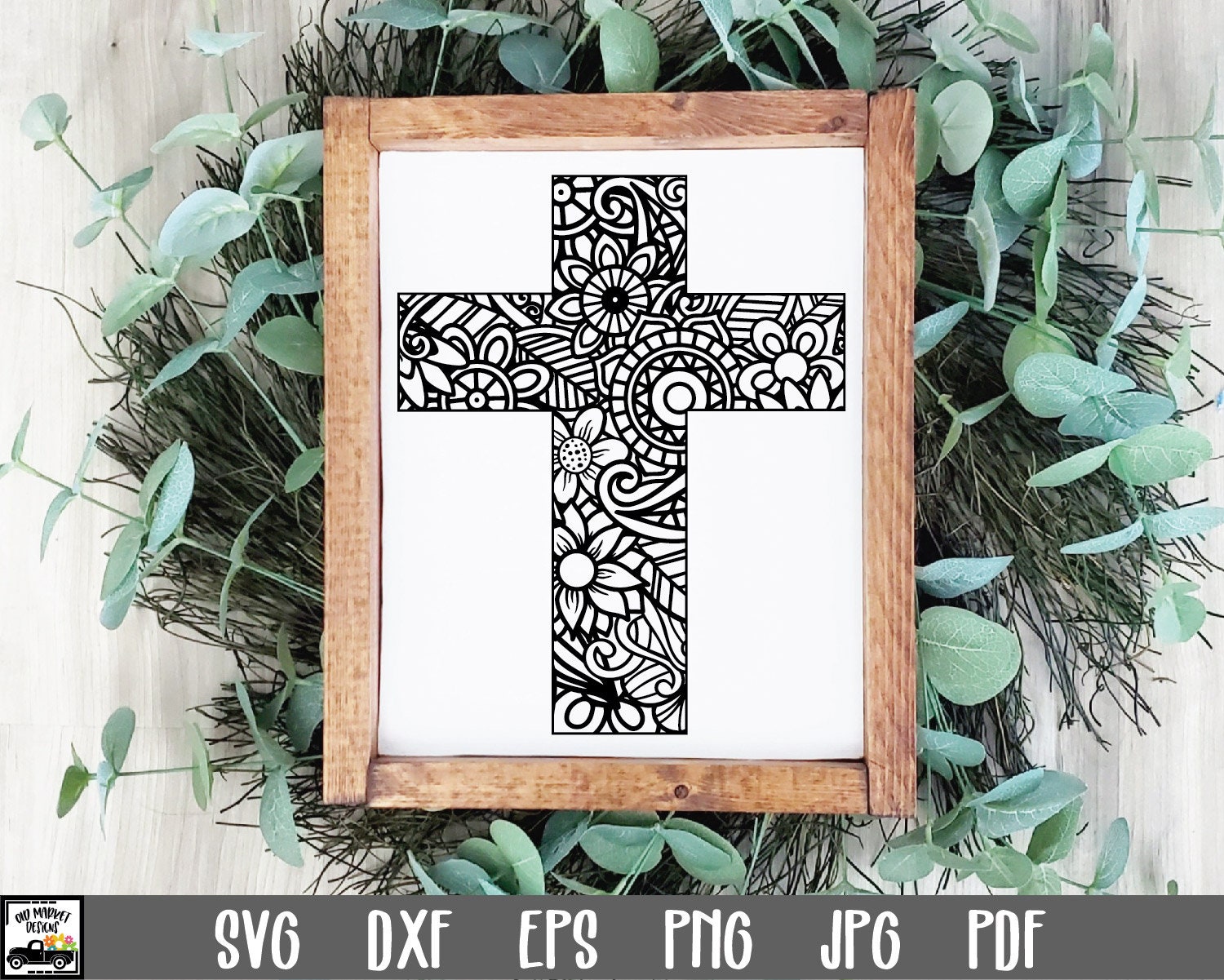 Mandala Cross SVG File Cross Mandala SVG Cut File Clip Art - Etsy UK