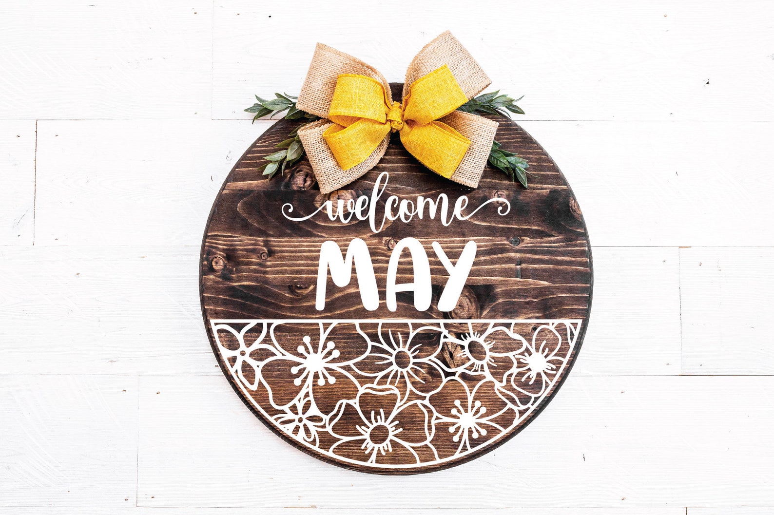 Monthly Door Signs SVG Bundle Holiday SVG Bundle Round - Etsy