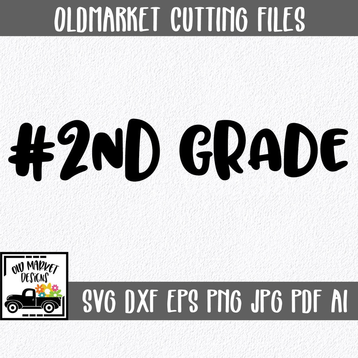 2nd Grade SVG Cut File Back to School SVG Clip Art | Etsy