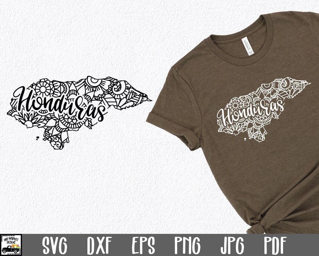 Honduras SVG File - Honduras Mandala SVG Cut File - Mandala Clip Art ...