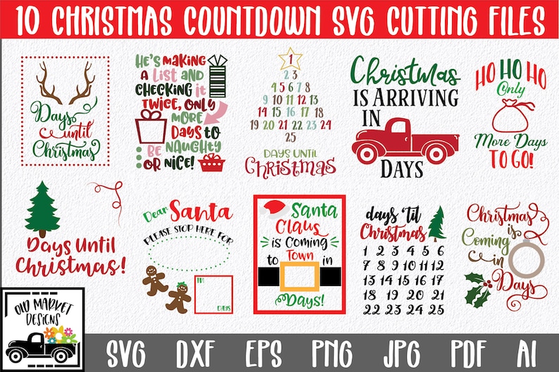 The Ultimate Holiday SVG Bundle With Over 240 Designs - 12 Different ...