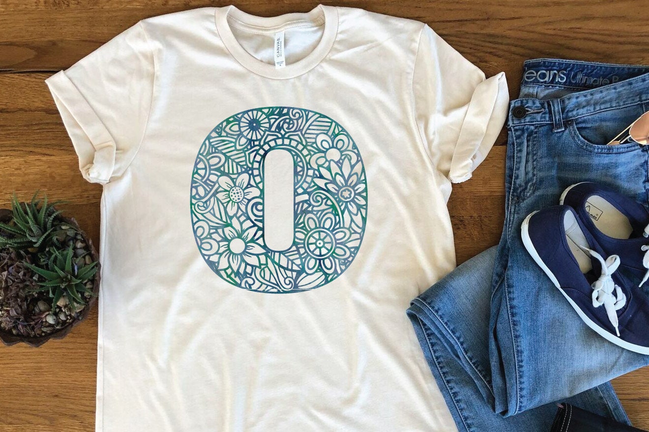 Letter O SVG File Mandala Monogram Letter O SVG Cut File | Etsy