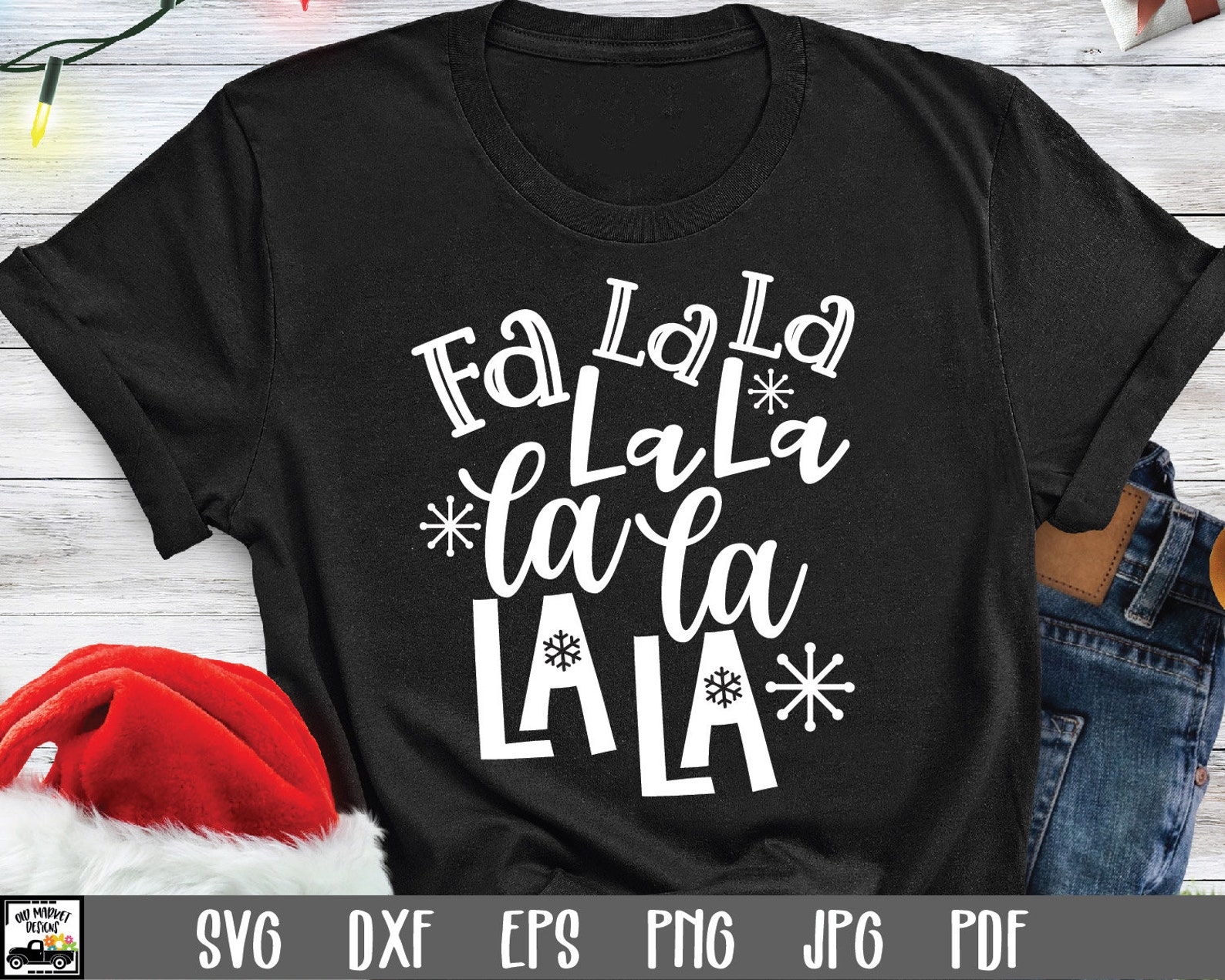 Fa La La SVG File - Christmas SVG File - Clip Art - Christmas Ornament ...