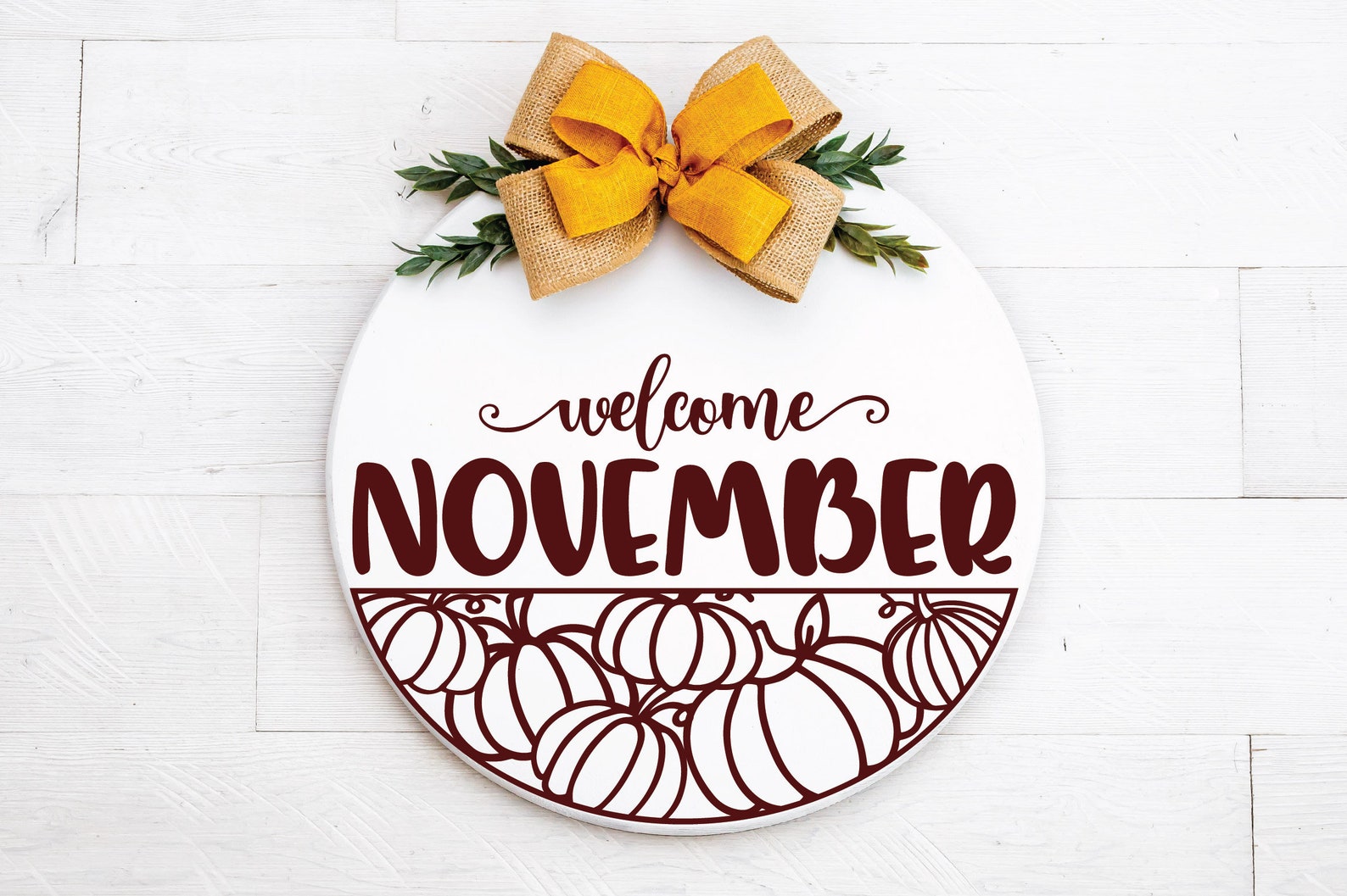 Monthly Door Signs SVG Bundle Holiday SVG Bundle Round - Etsy