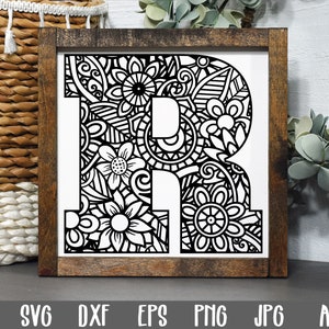 Letter R SVG File - Mandala Monogram Letter R SVG Cut File - Clip Art ...