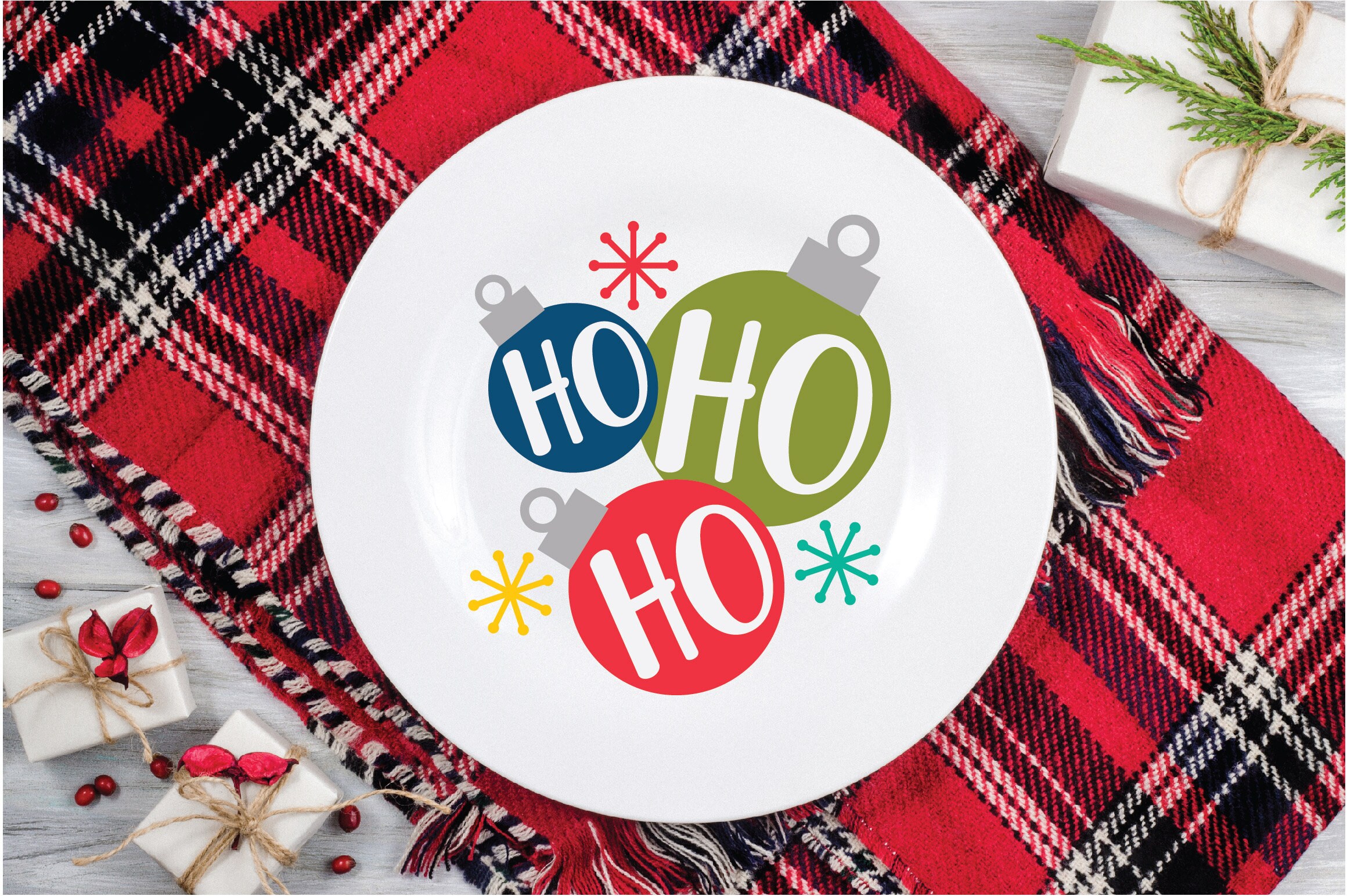 Christmas SVG Cut File Ho Ho Ho SVG Christmas Ornament SVG - Etsy