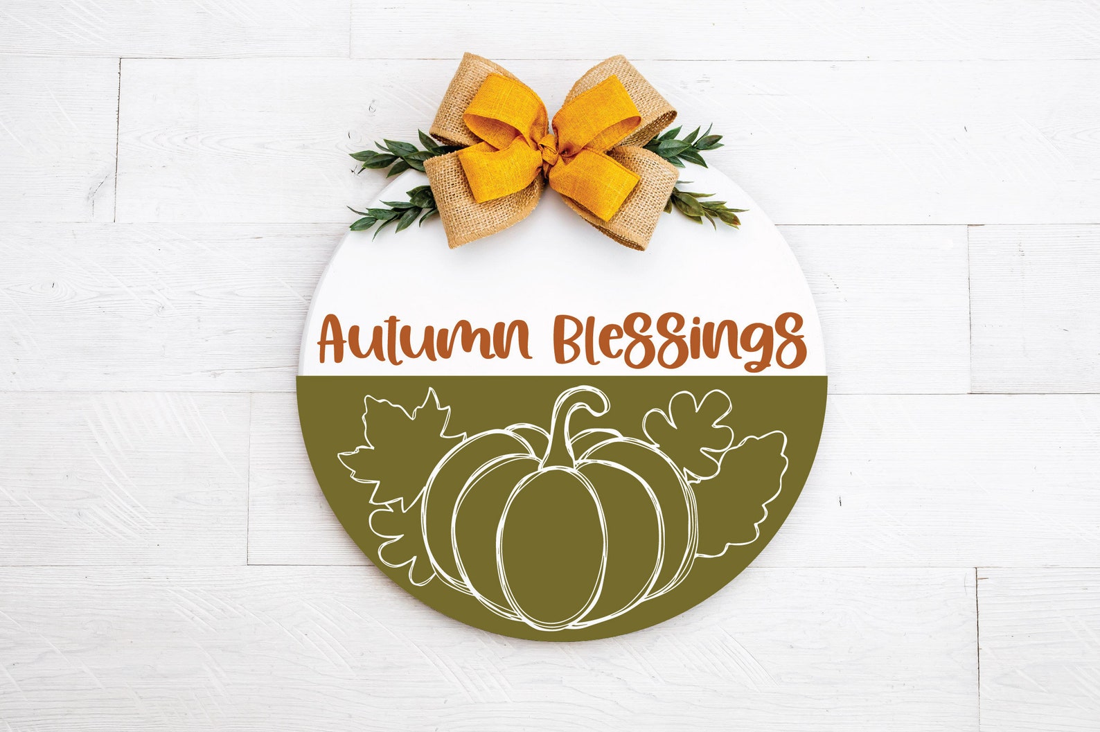 Fall Door Signs SVG Bundle - Fall SVG Bundle - Round Fall SVG Files ...