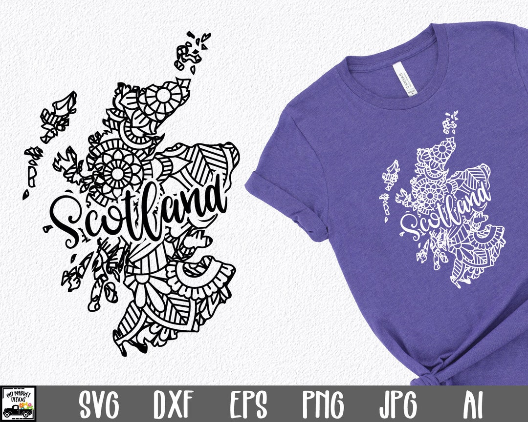 Scotland SVG File - Scotland Mandala SVG Cut File - Mandala Clip Art ...