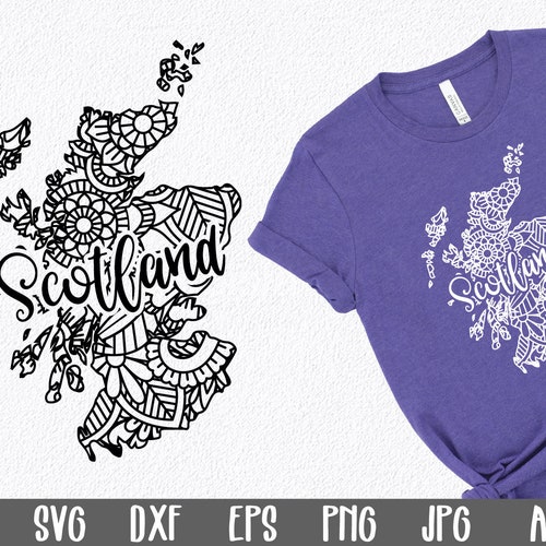 Scotland SVG File Scotland Mandala SVG Cut File Mandala - Etsy