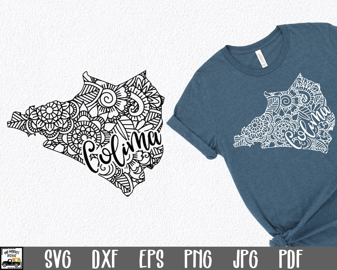 Colima SVG File - Colima Mexico Mandala Design - Mandala Clip Art - Art ...