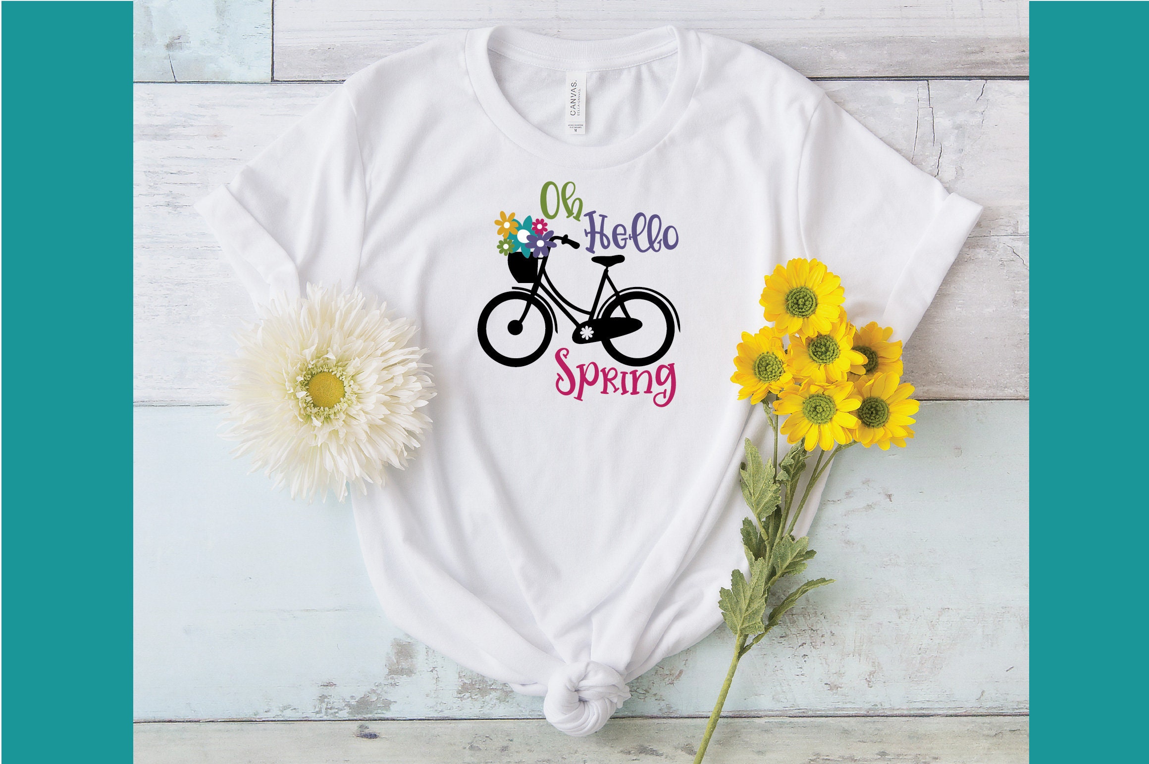 Oh Hello Spring SVG Cut File Spring SVG File Clip Art | Etsy