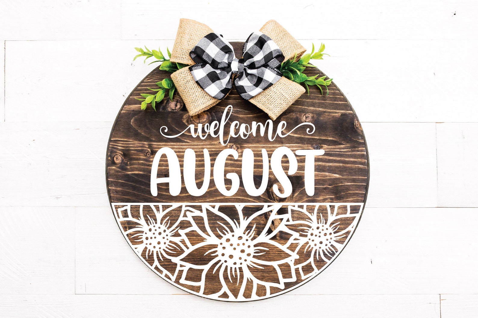 Monthly Door Signs SVG Bundle Holiday SVG Bundle Round - Etsy