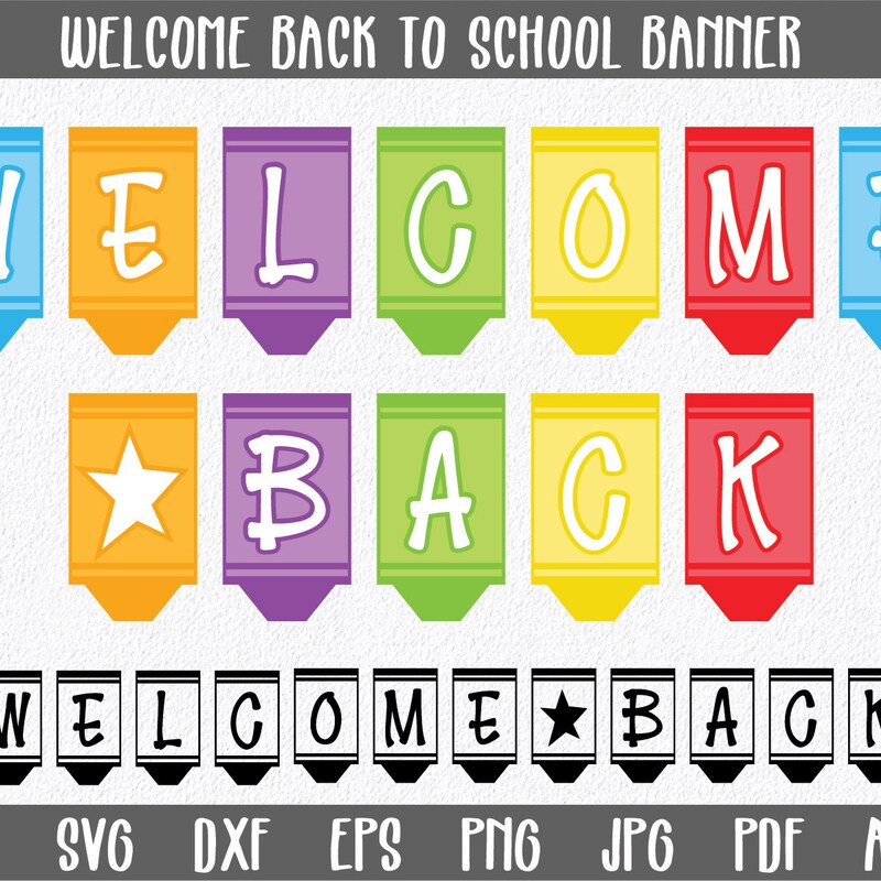 Welcome Back Banner - Etsy