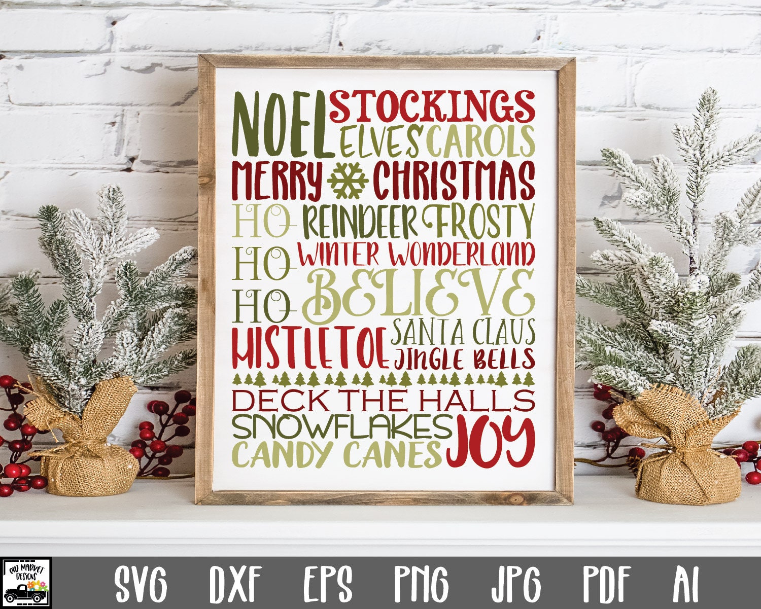 Christmas Subway Art SVG Cut File - Christmas SVG - Clip Art ...