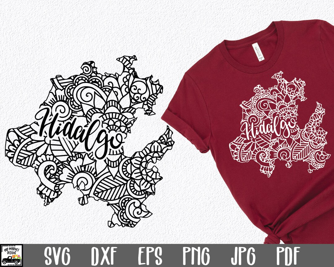 Hidalgo SVG File - Hidalgo Mexico Mandala Design - Mandala Clip Art ...
