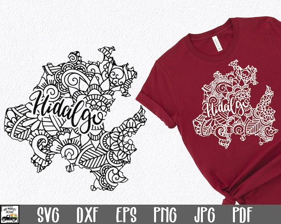 Hidalgo SVG File Hidalgo Mexico Mandala Design Mandala | Etsy