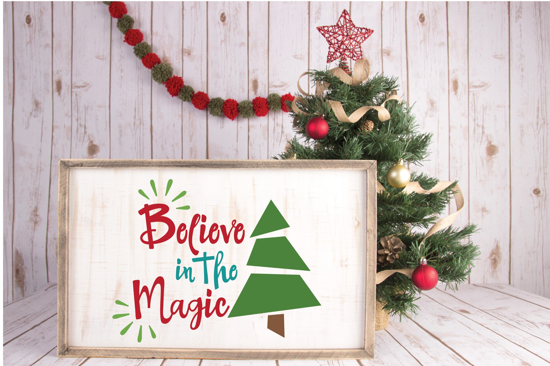 Believe in the Magic SVG Cut File Christmas SVG File Clip | Etsy