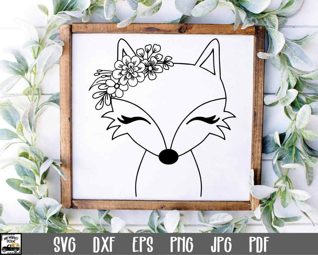 Fox SVG File - Fox Face SVG - Bear Clip Art - Fox Printable Art Print ...