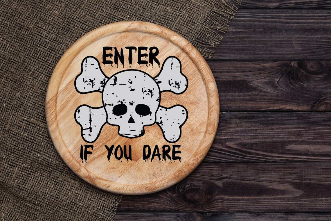 Enter If You Dare SVG Cut File Halloween SVG Clip Art | Etsy