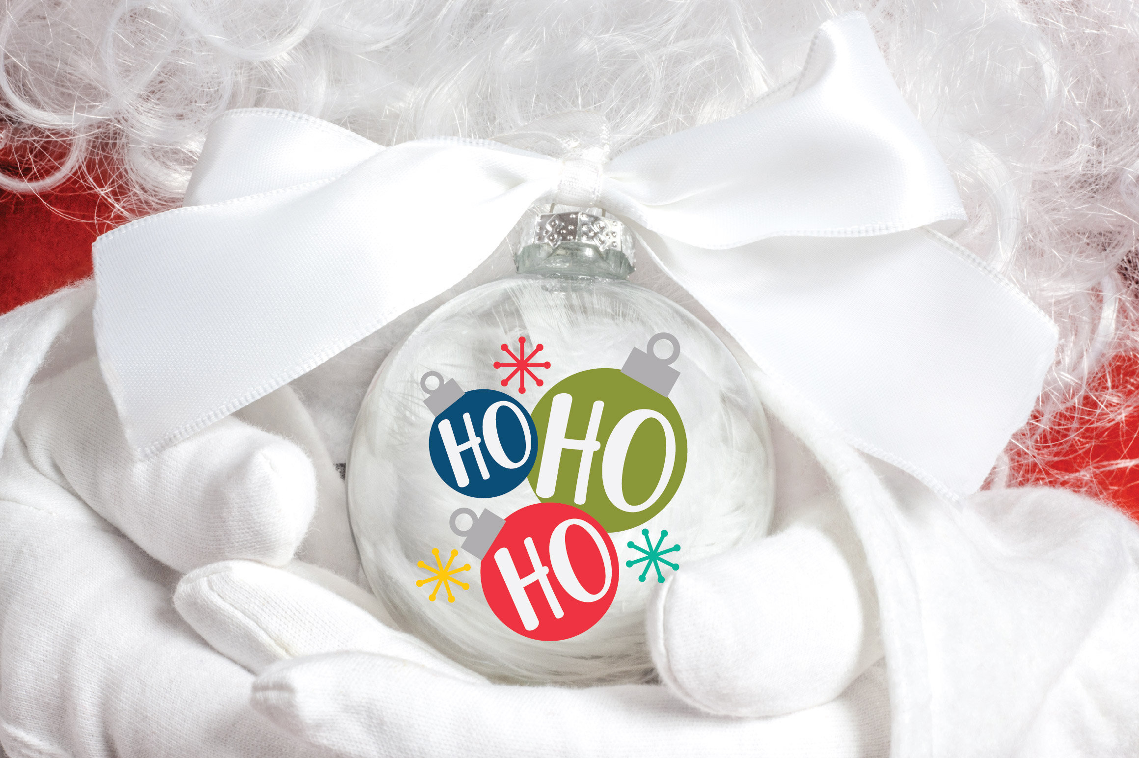 Christmas SVG Cut File - Ho Ho Ho SVG - Christmas Ornament SVG - Clip ...