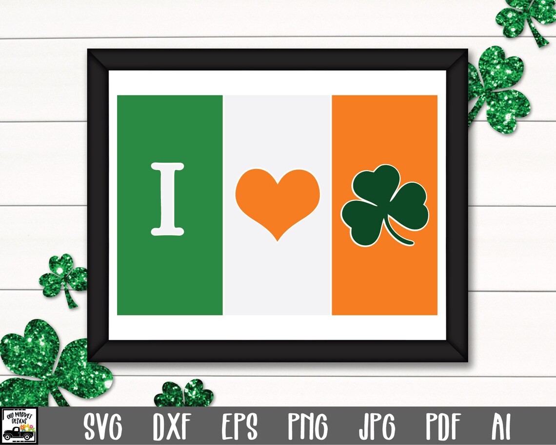 Irish Flag SVG File St. Patrick's Day SVG File St - Etsy