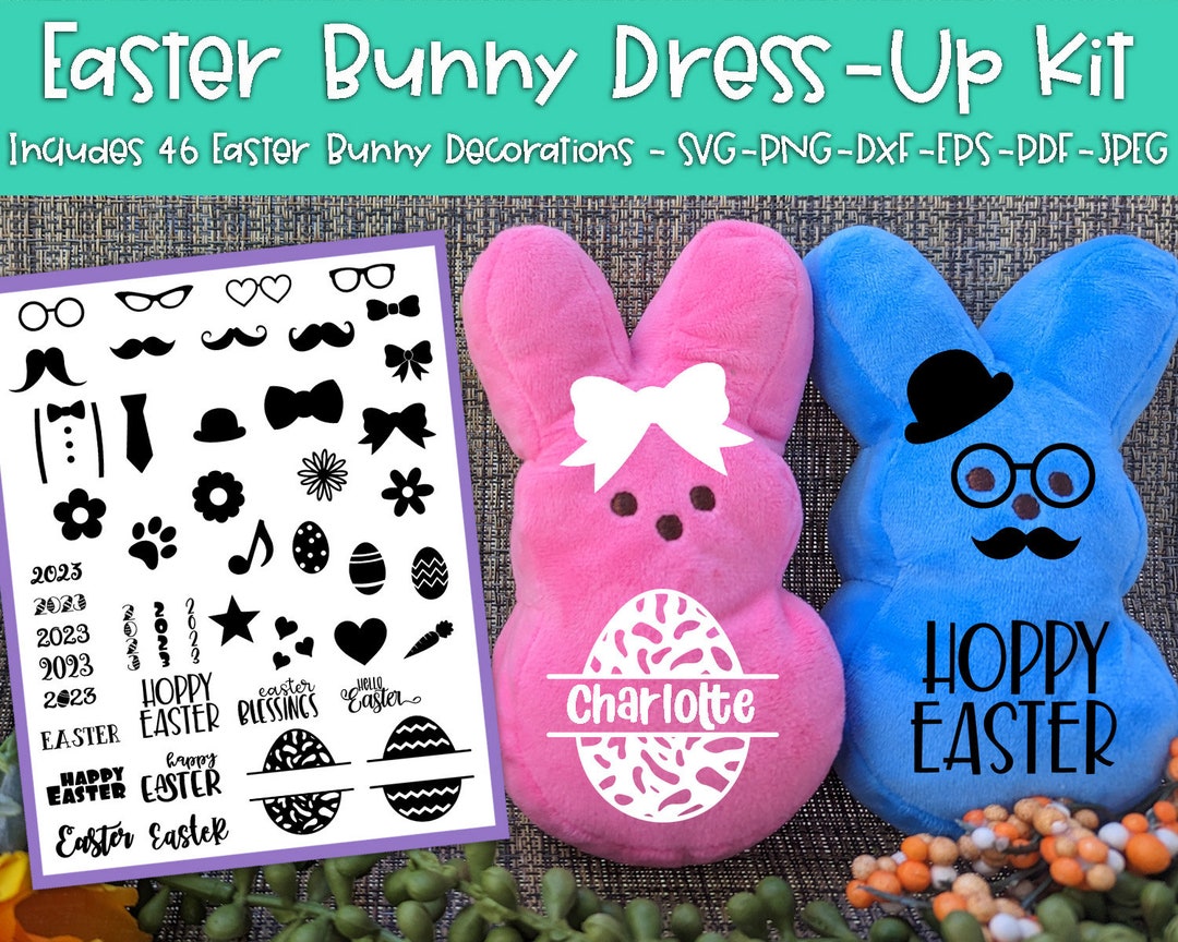 Easter Bunny Toy Kit Plush Easter Bunny Dress up Kit - Etsy