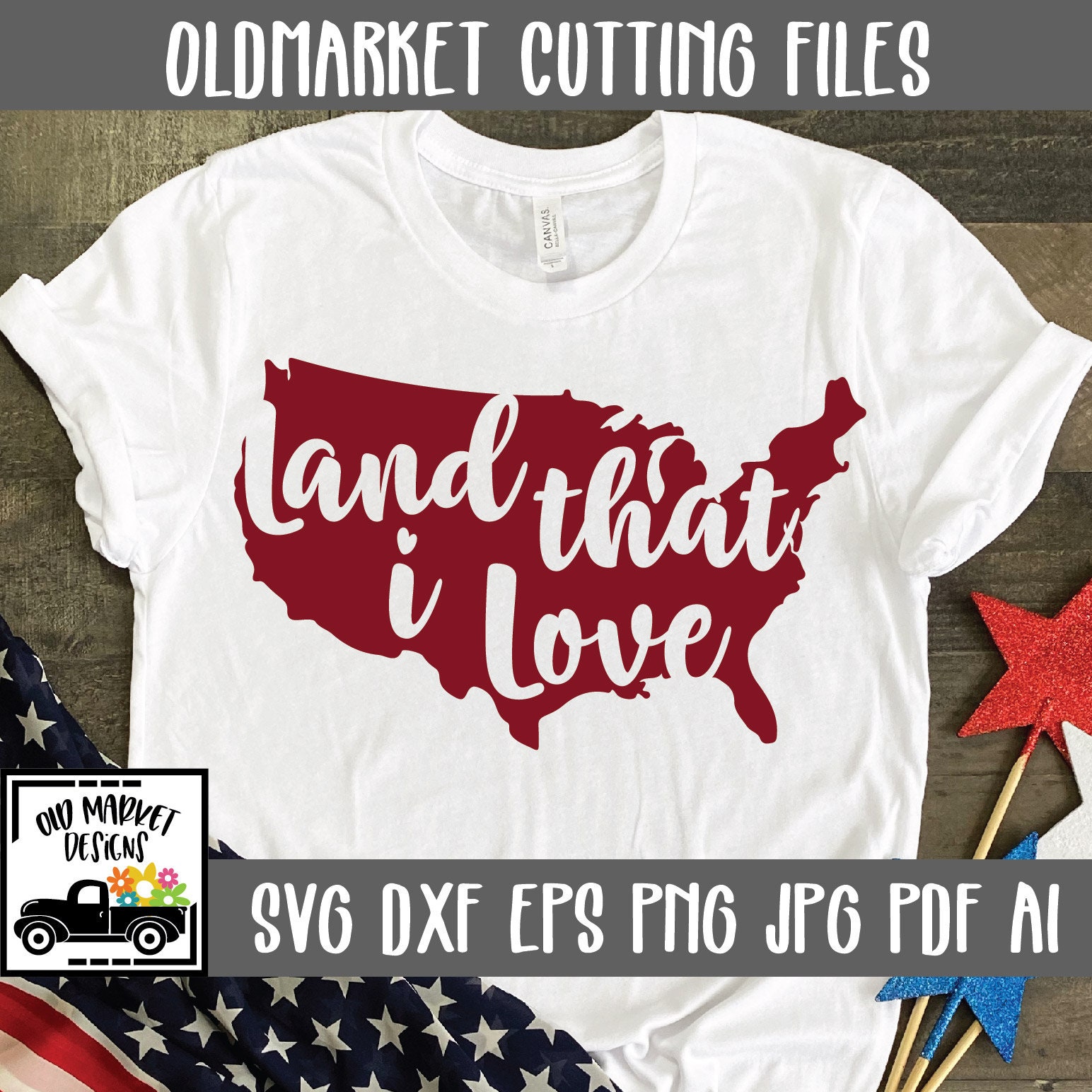 Land That I Love SVG Cut File Patriotic SVG Clip Art - Etsy