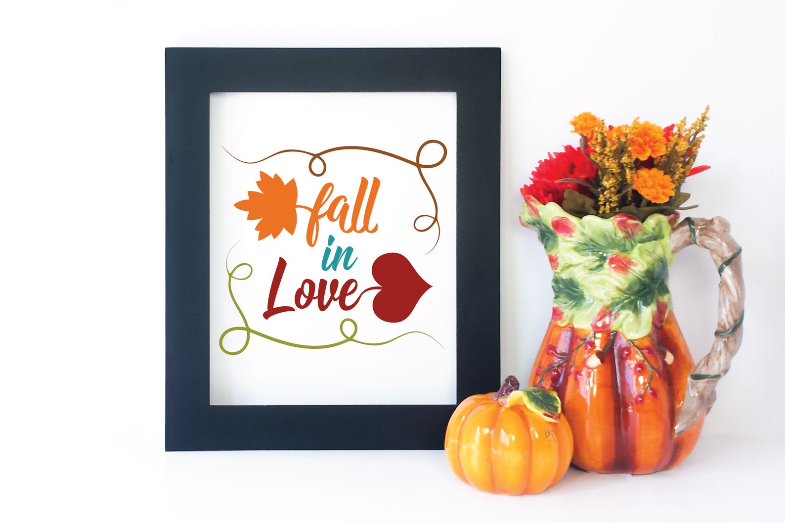 Fall in Love SVG Cut File Autumn SVG Fall Clip Art - Etsy