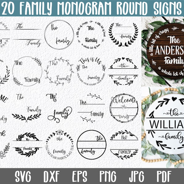 Round Sign Svg - Etsy