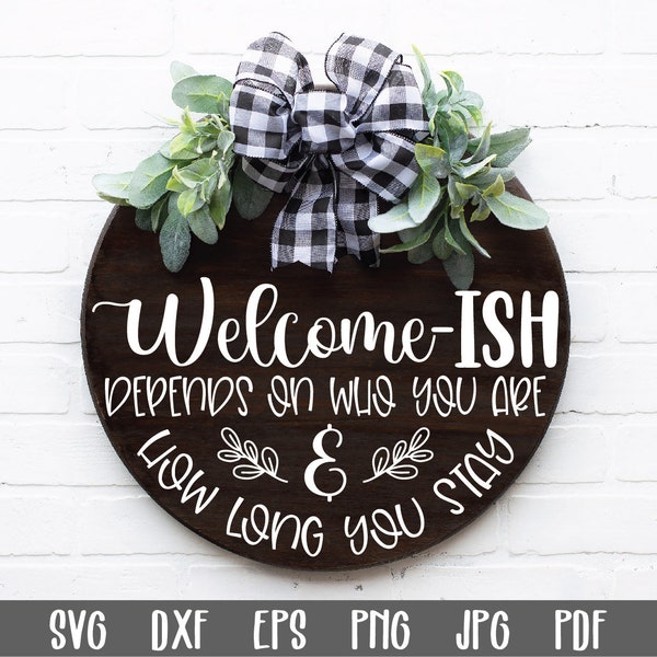 Round Sign Svg - Etsy