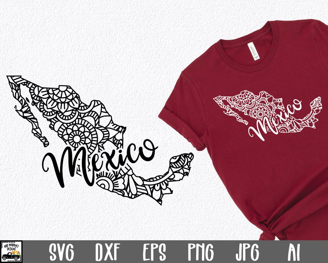 Mexico SVG File - Mexico Mandala SVG Cut File - Mandala Clip Art - Art ...