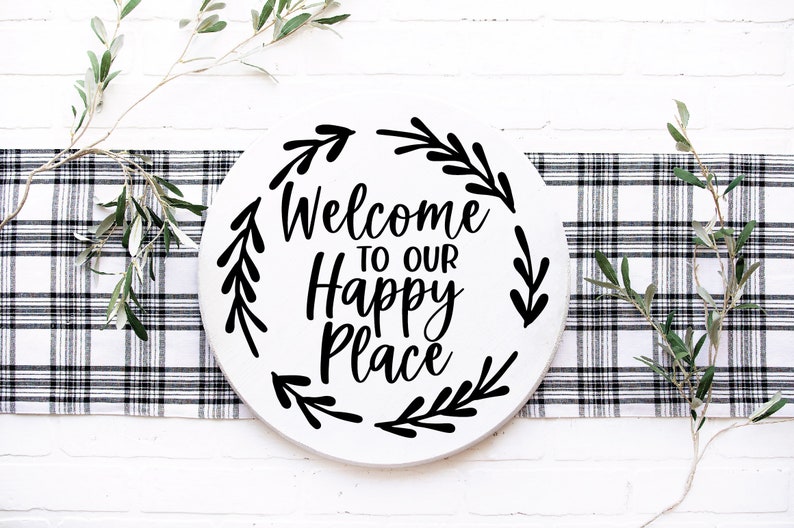 Round Sign Bundle Round Sign SVG Files 20 Farmhouse SVG - Etsy