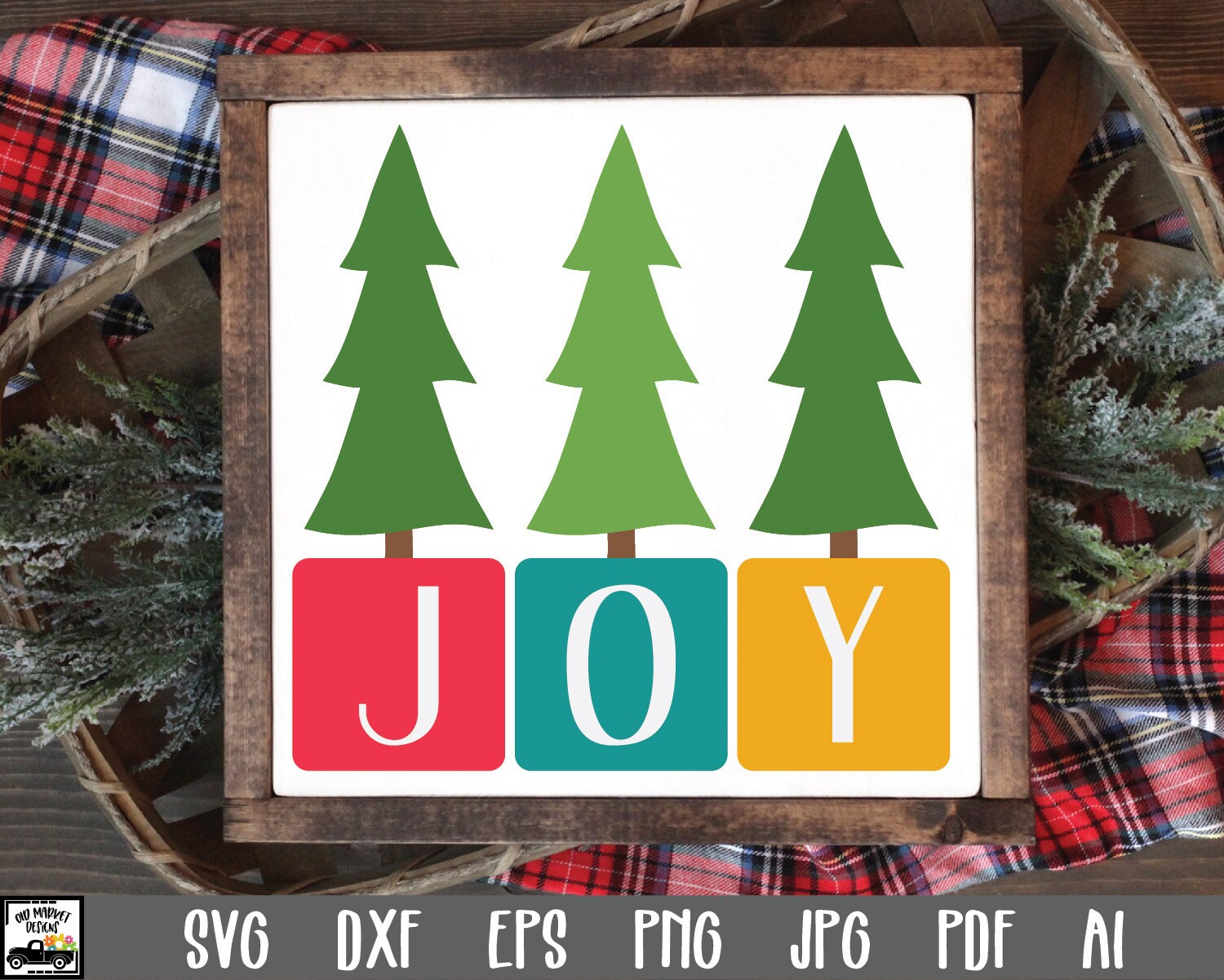 Joy SVG Cut file Christmas SVG File Clip Art Printable | Etsy