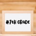 7th Grade SVG Cut File - Back to School SVG - Clip Art - Printable Art ...