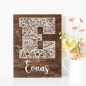 Letter E SVG File - Mandala Monogram Letter E SVG Cut File - Clip Art ...