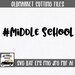 Middle School SVG Cut File - Back to School SVG - Clip Art - Printable ...