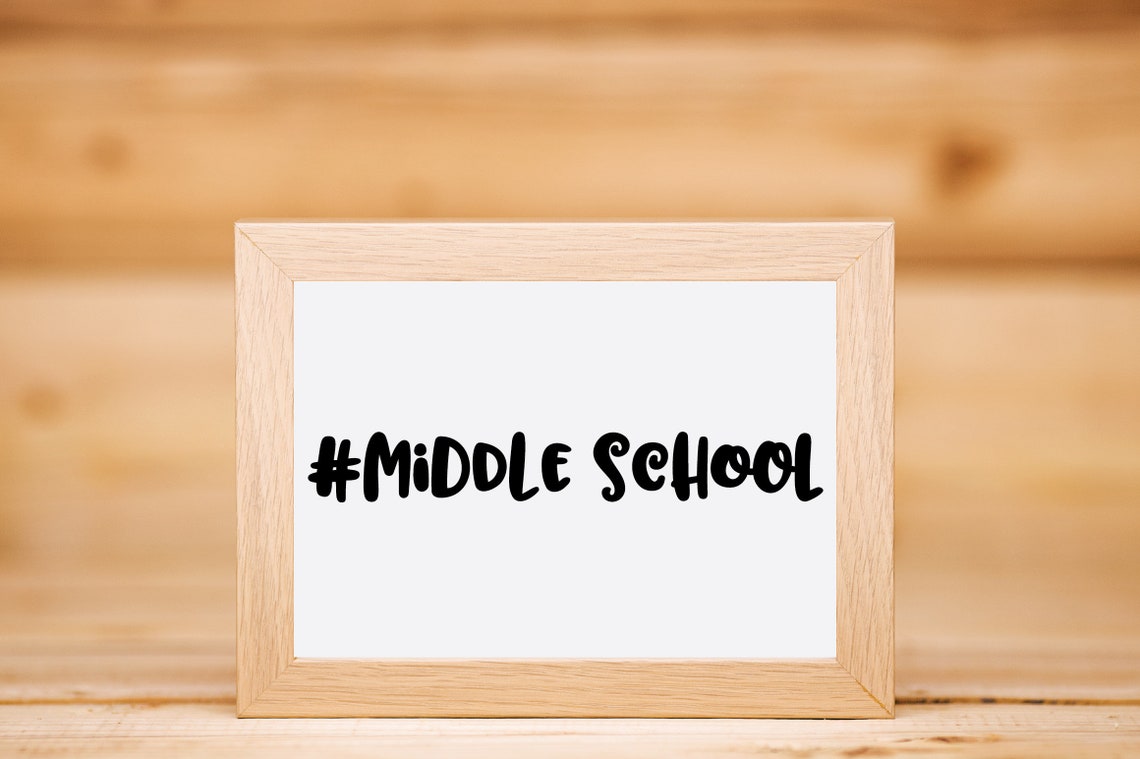 Middle School SVG Cut File Back to School SVG Clip Art | Etsy