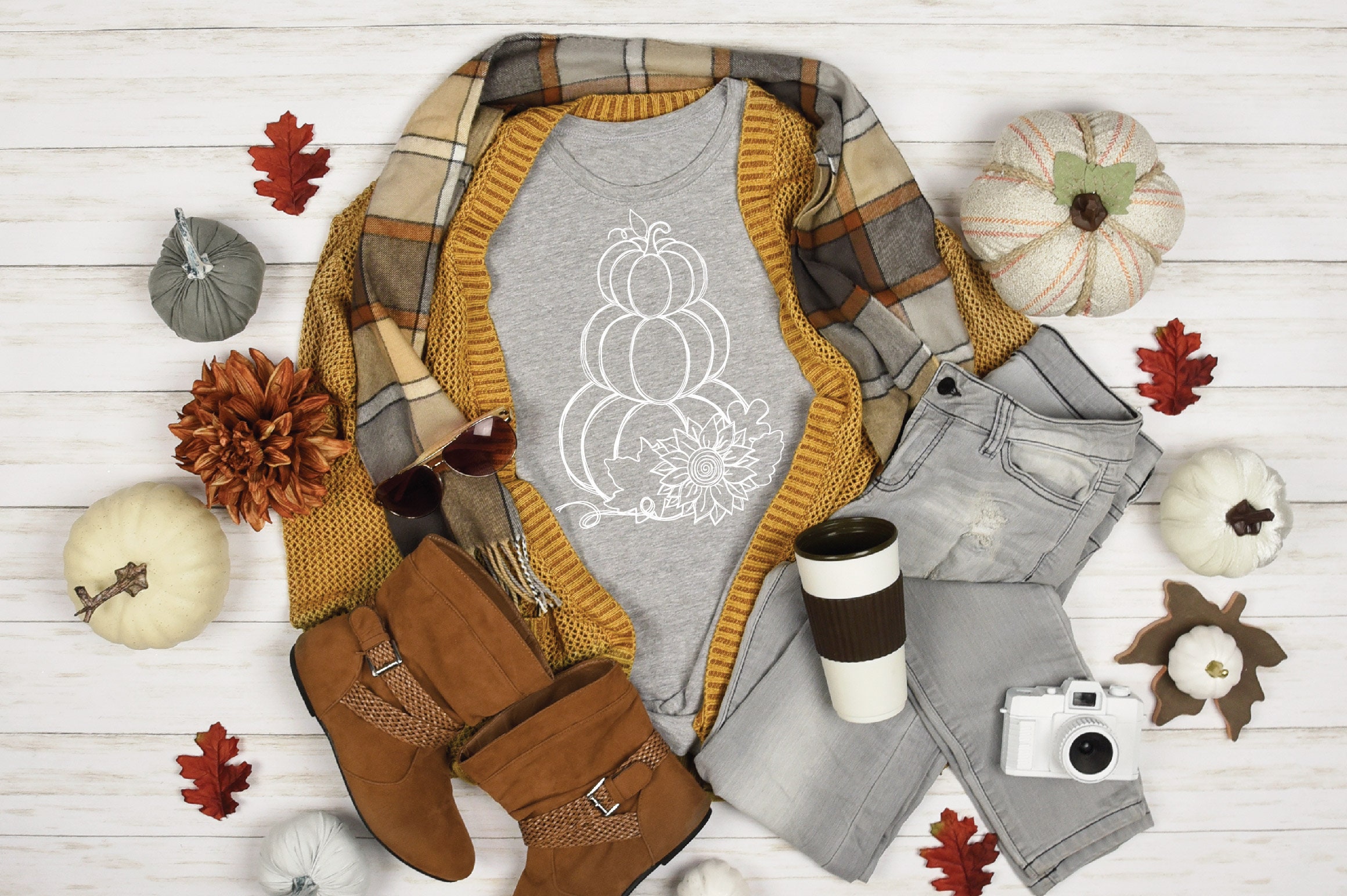 Thanksgiving SVG Bundle - 20 Fall SVG Files - Clip Art - Printable Art ...