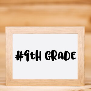 9th Grade SVG Cut File - Back to School SVG - Clip Art - Printable Art ...