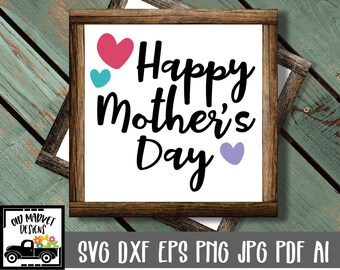 Happy Mother's Day SVG File - Etsy