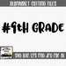 9th Grade SVG Cut File - Back to School SVG - Clip Art - Printable Art ...