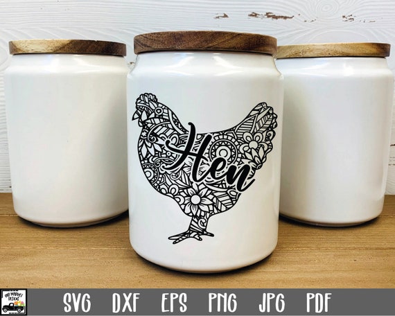 Hen SVG File Hen Mandala SVG Cut File Clip Art Printable | Etsy