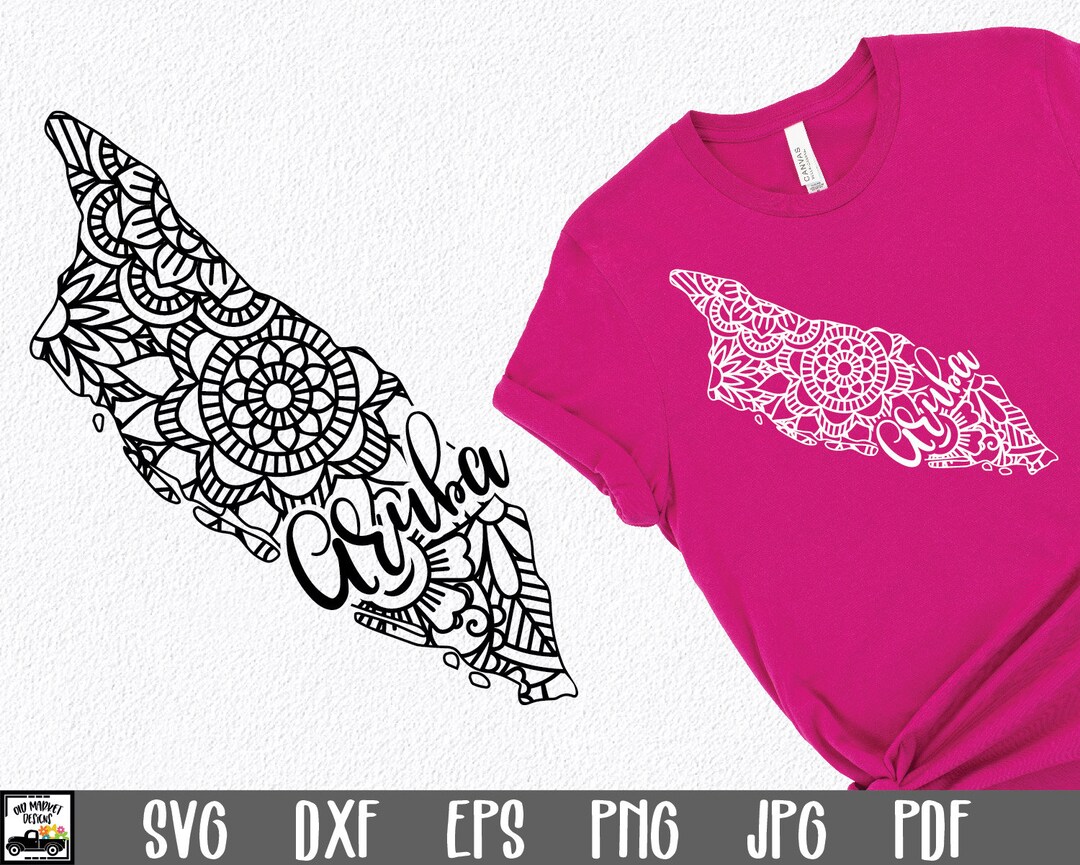 Aruba SVG File - Aruba Mandala SVG Cut File - Mandala Clip Art - Art ...