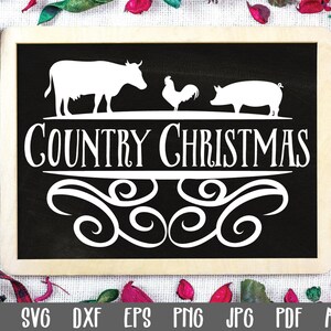 Christmas SVG Cut File - Country Christmas SVG - Clip Art - Printable ...